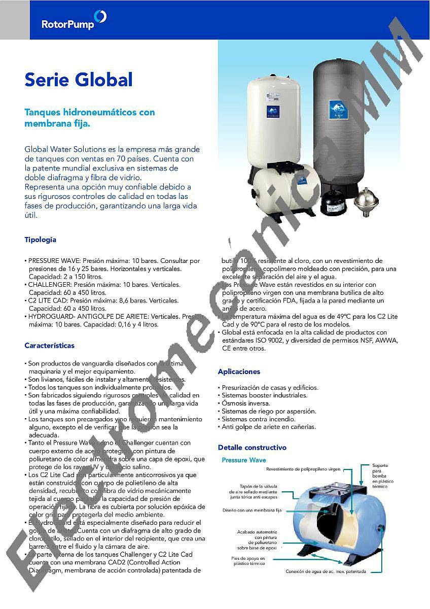 Tanque Global C2 Lite CAD - 350 Litros - Vertical - Agroads