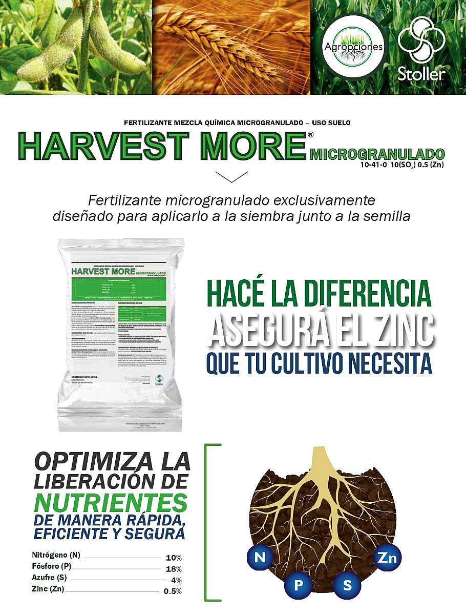 Fertilizante Microgranulado Harvest More - Stoller - Agroads