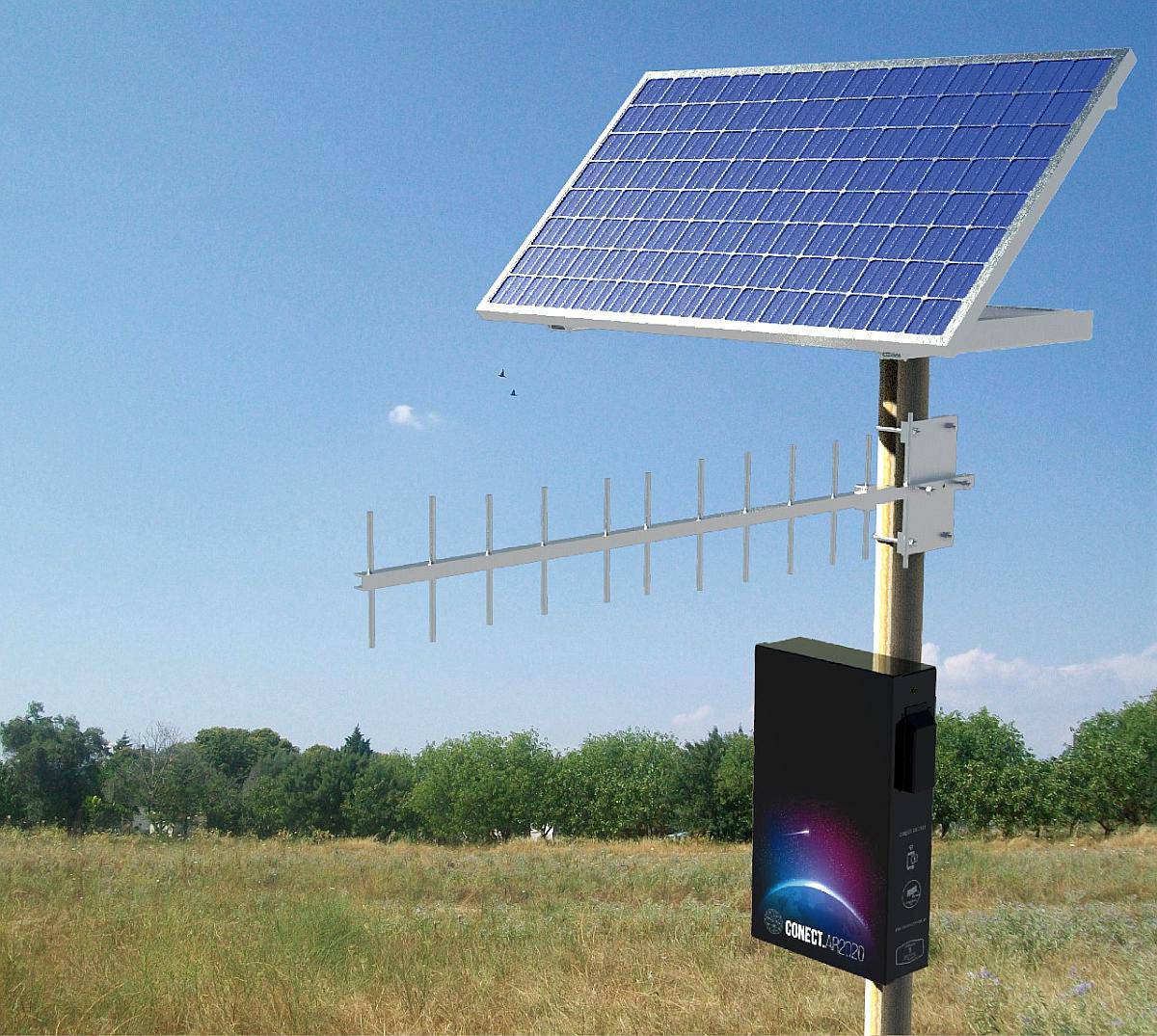 Internet Rural Solar o a 220v - Agroads
