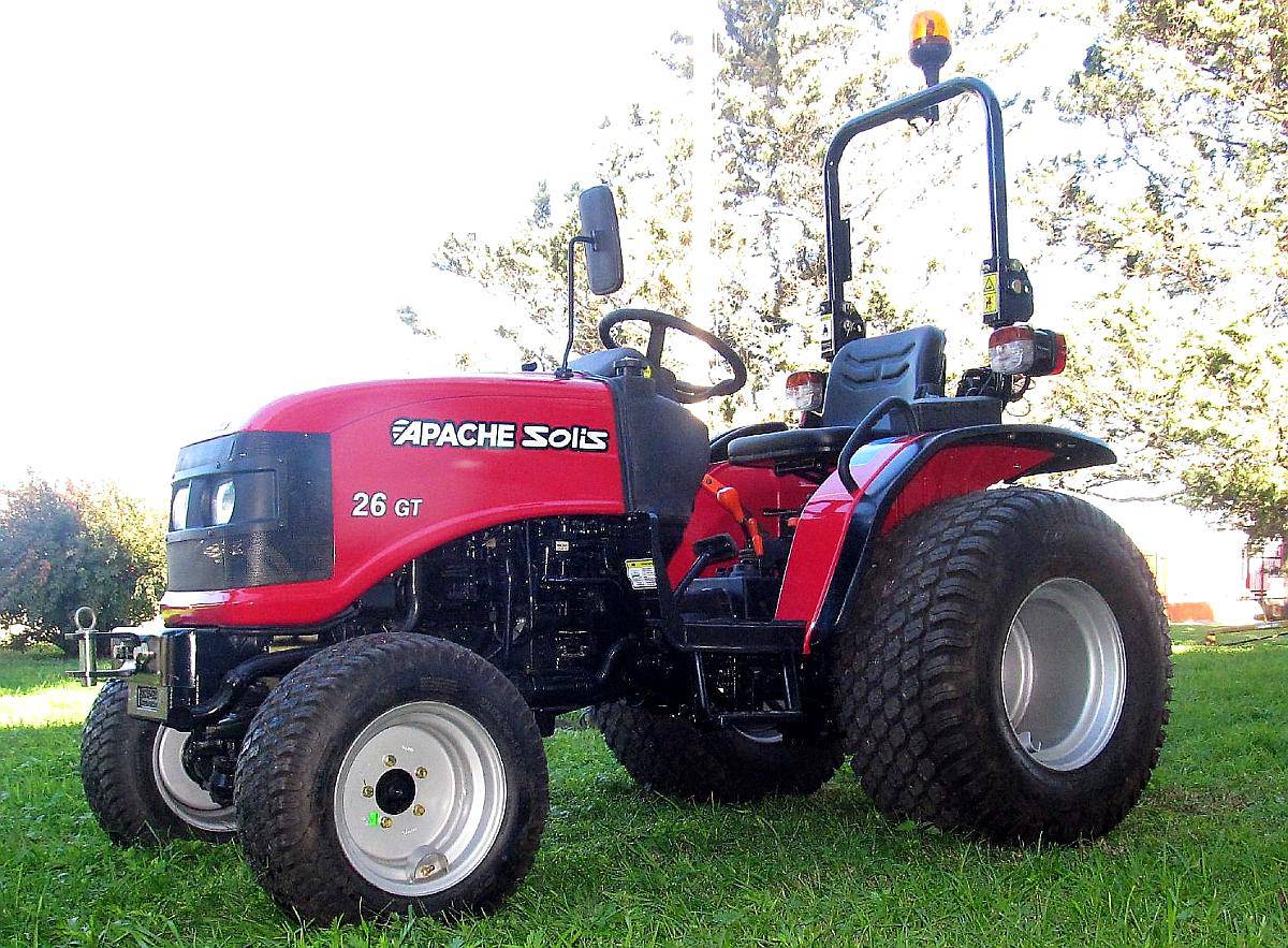 Tractor Apache Solis 26gt Parquero Doble Traccion 3 Puntos - Agroads