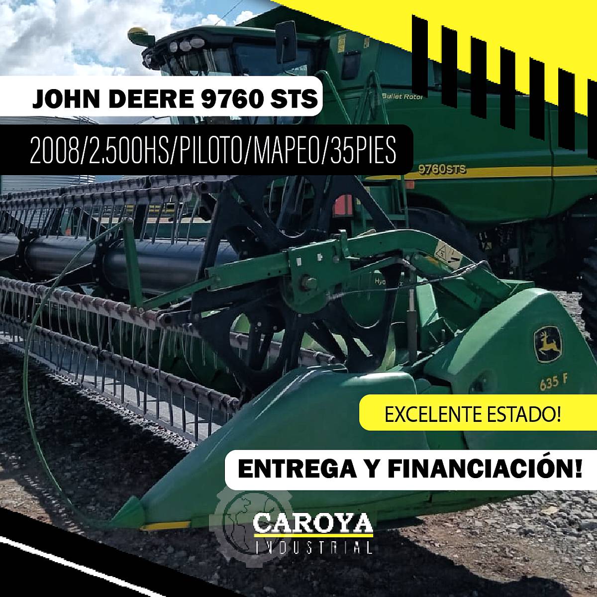 John Deere 9760 STS Lista para Trabajar - Año: 2008 - Agroads
