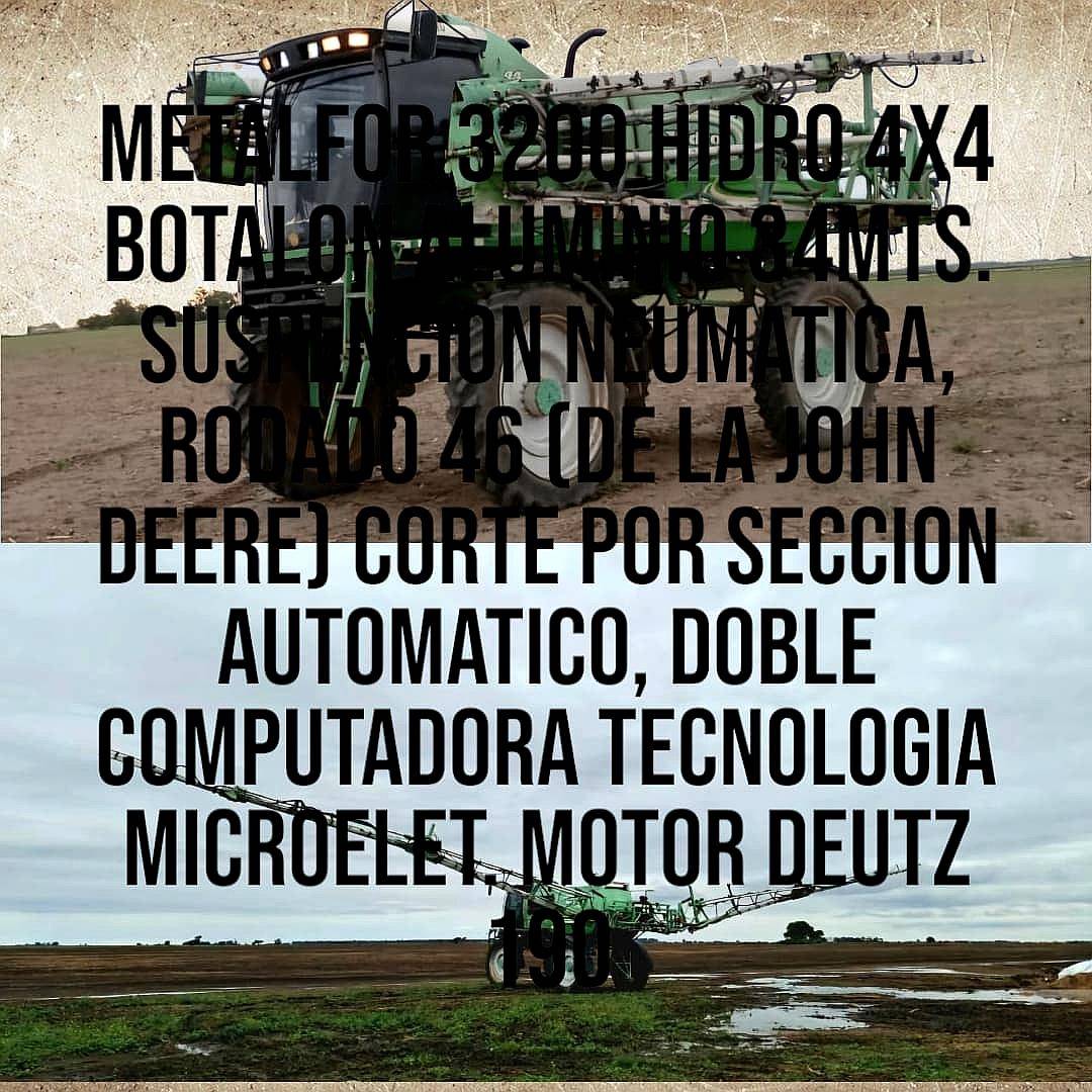 Muy Linda Metalfor 3200 Botalon Alum 34mts - Año: 2010 - Agroads