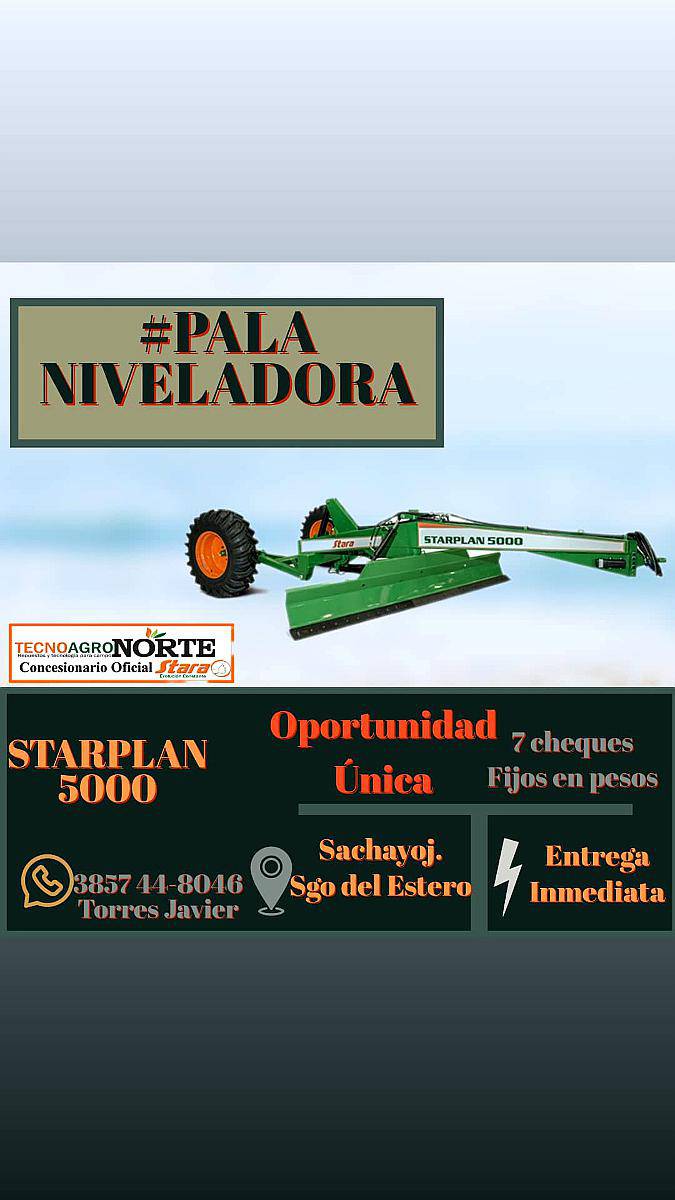 Pala Niveladora Reversible Hidraulica 5000 Marca Stara - Agroads
