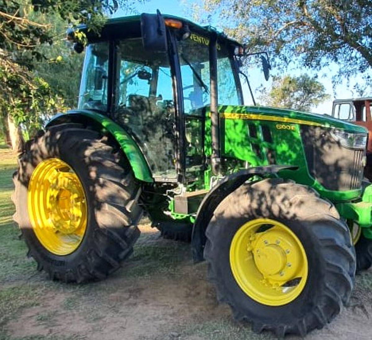 Tractor John Deere 6100e, 100hp, Cabinado, 80hs, 2020 - Agroads