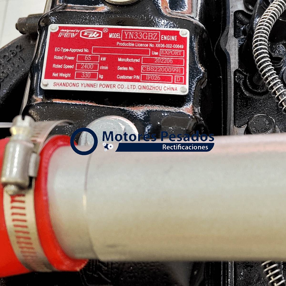 Motor Yunnei YN33 GBZ Nuevo - Agroads (cod: 898808)