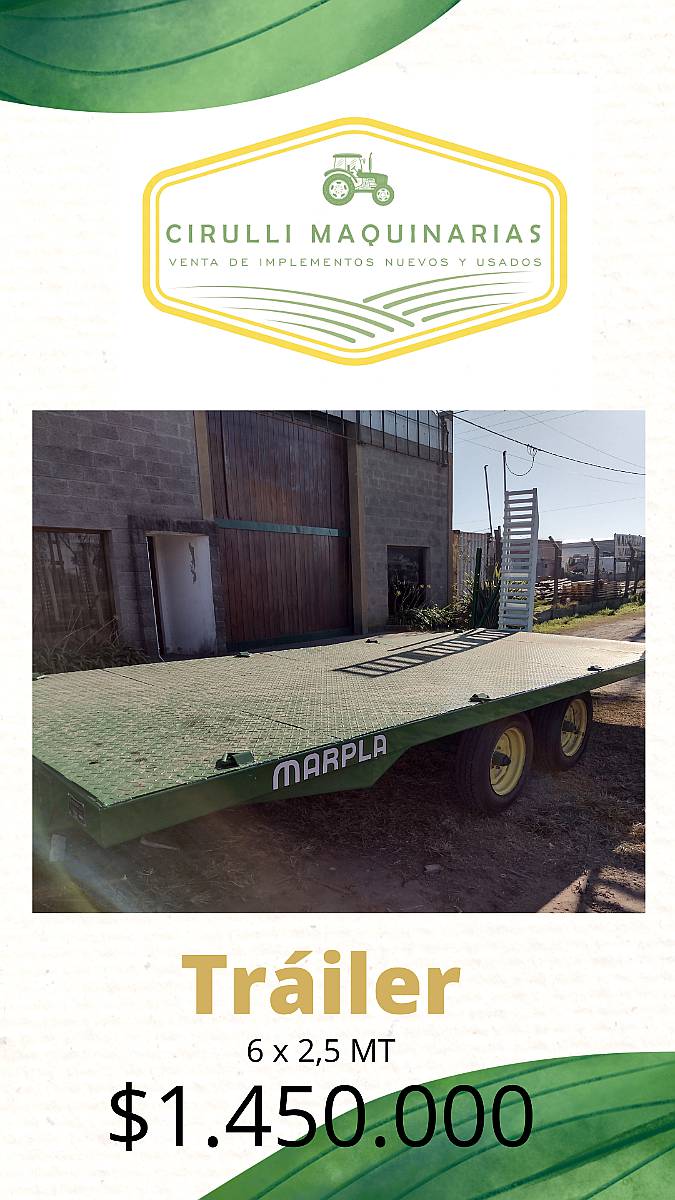 Trailer con Rampa de 6 Metros X 2,20. - Año: 2022 - Agroads