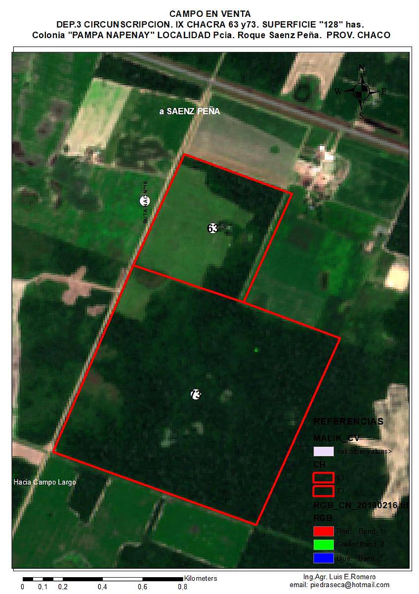 Campo Agrícola 128 Has -15 km Sáenz PEÑA-500 Mts de Ruta 16 - Agroads