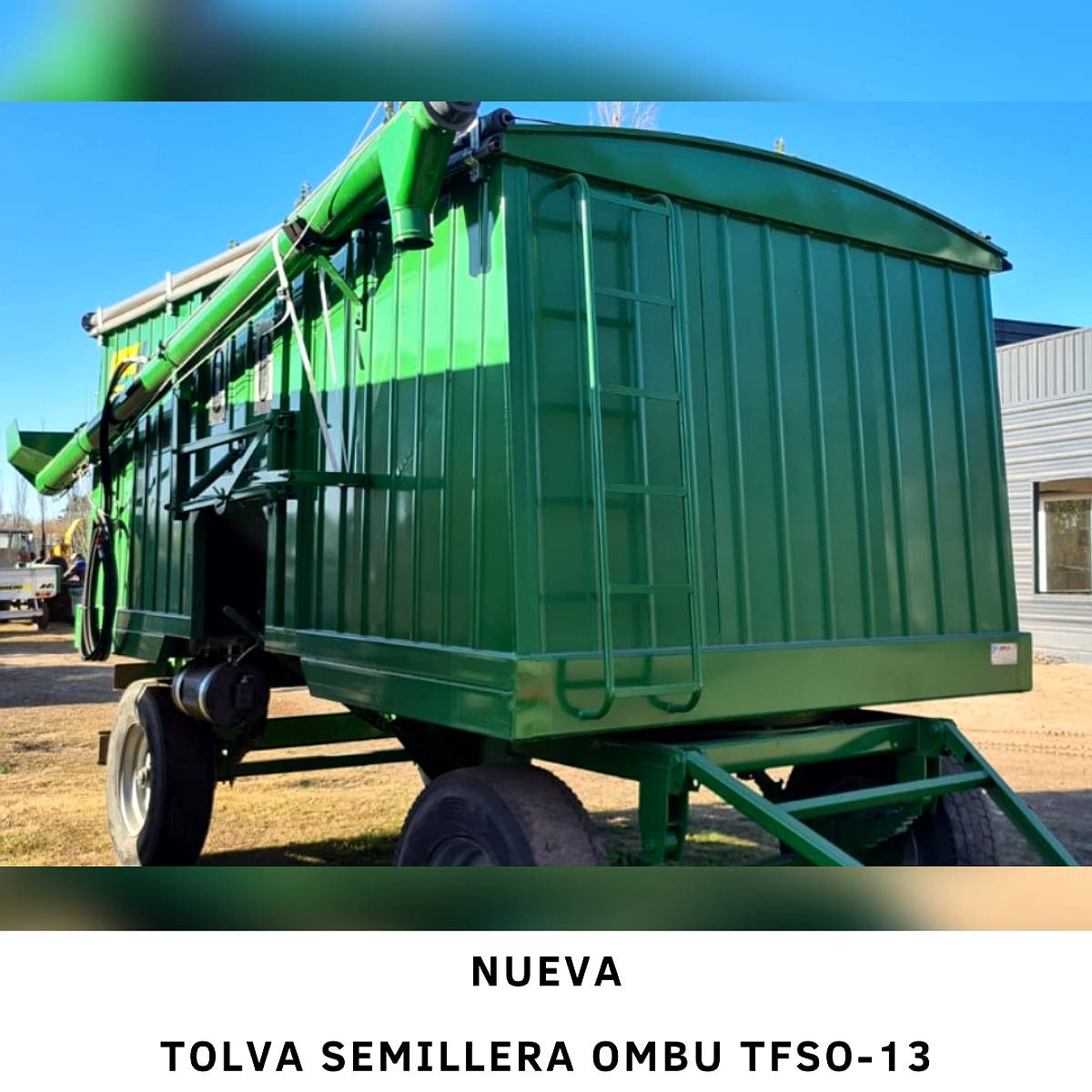 Tolva Semilla y Fertilizante Nueva Ombu TFSO-13 Verde - Agroads