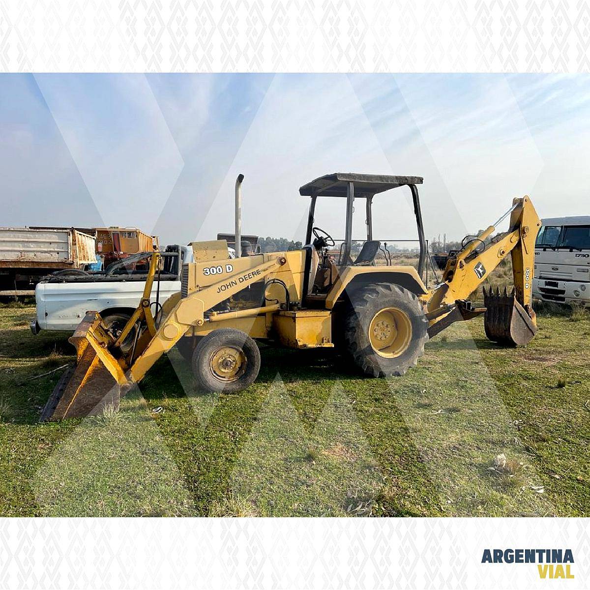 Pala y Retro John Deere 300d (id701) - Año: 1990 - Agroads