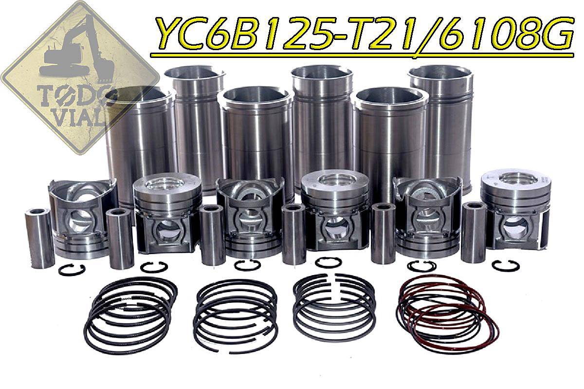 Conjunto Motor Yuchai YC6B125-T21 Pozo 57mm (6 Bocas) - Agroads