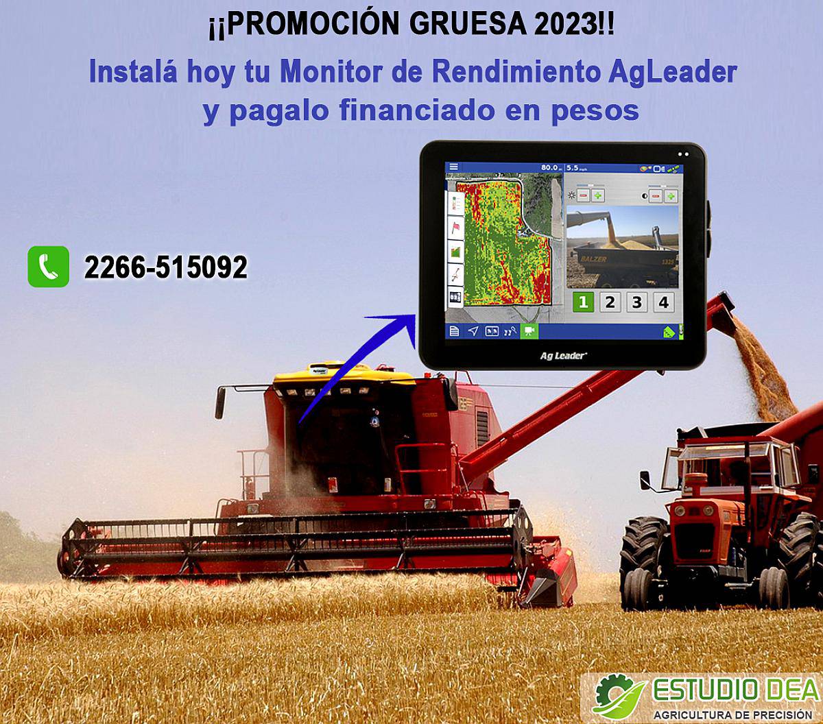 Monitor de Rendimiento AG Leader. Financiación en $. - Agroads