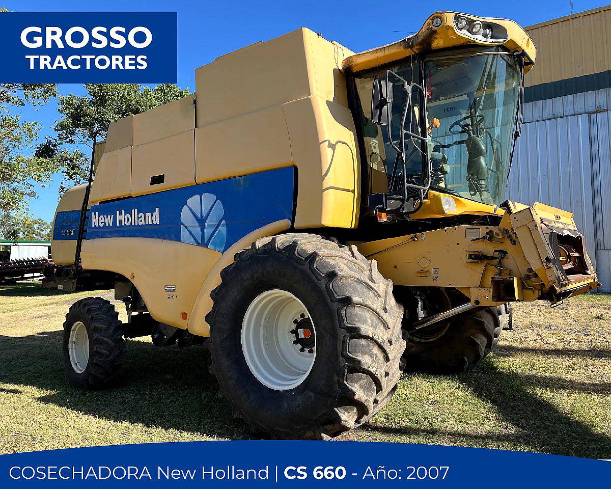 Cosechadora Usada New Holland CS 660, año 2007 - Año: 2007 - Agroads