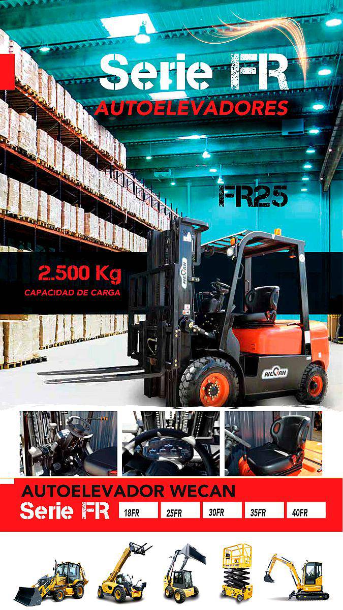 Autoelevador Wecan FR25 - 2.500kg - Año: 2023 - u$s 29.900 - Agroads