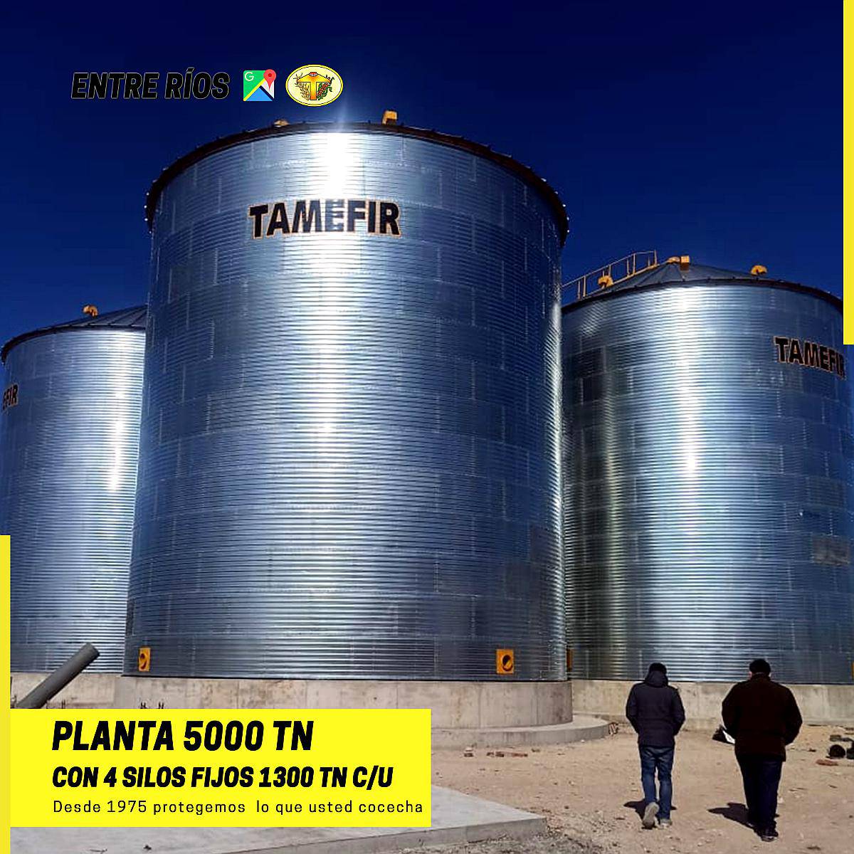 Silos Fijos 1300 Toneladas - Planta 5000 TN - Agroads