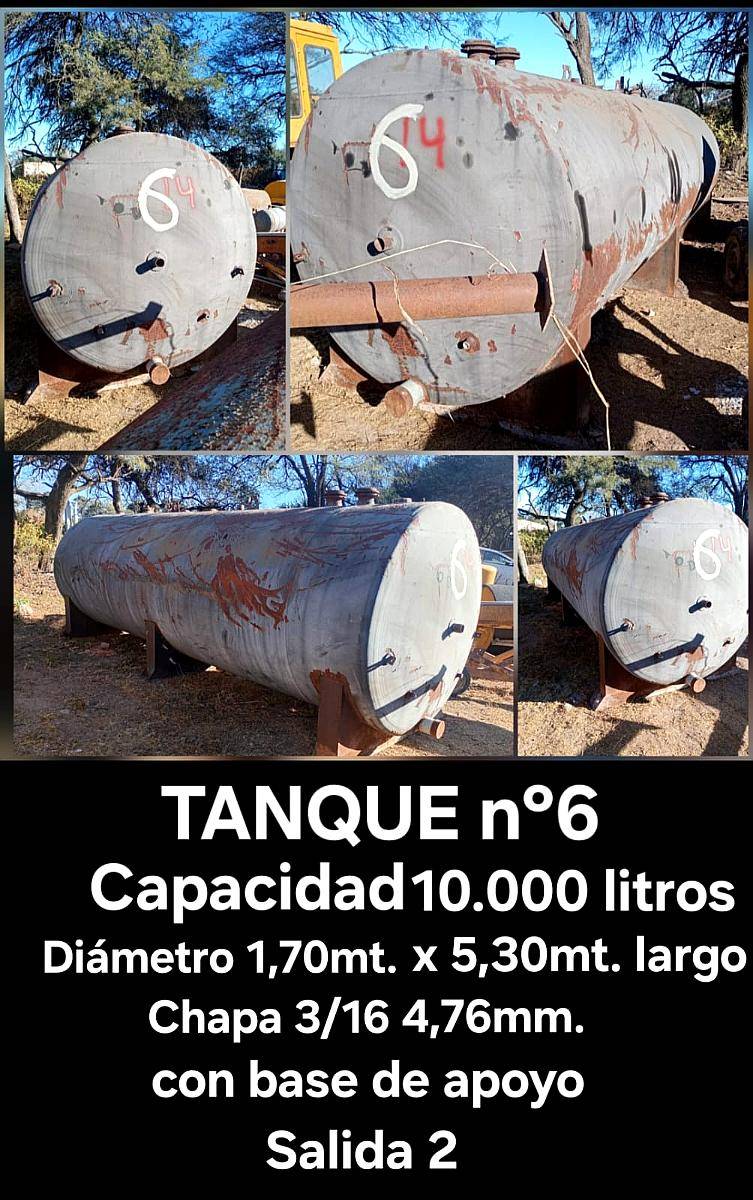 Tanque Capacidad 10.000 L con Base de Apoyo, Excelente Calid - Agroads
