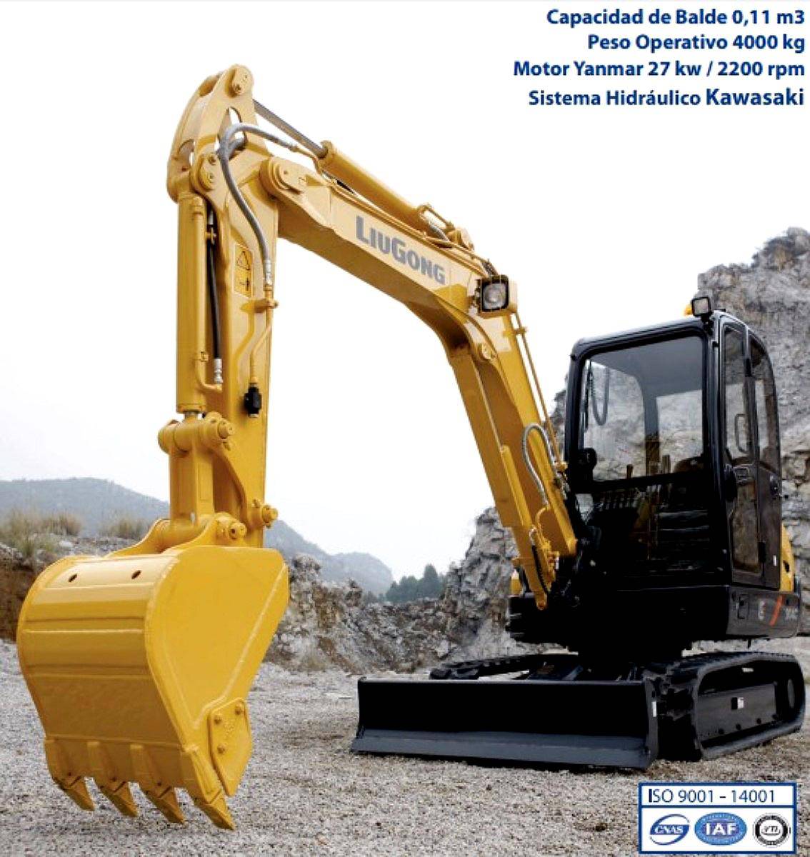 Excavadora Liugong CLG 904d - Año: 2016 - Agroads