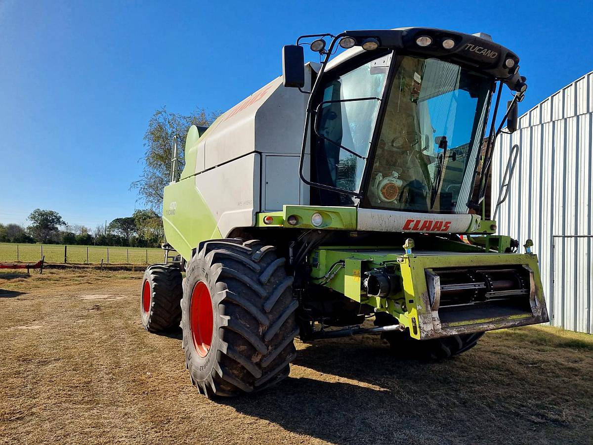 Claas Tucano 470. Dt.- año 2016.- Draper Piersanti 35 Pies - Agroads