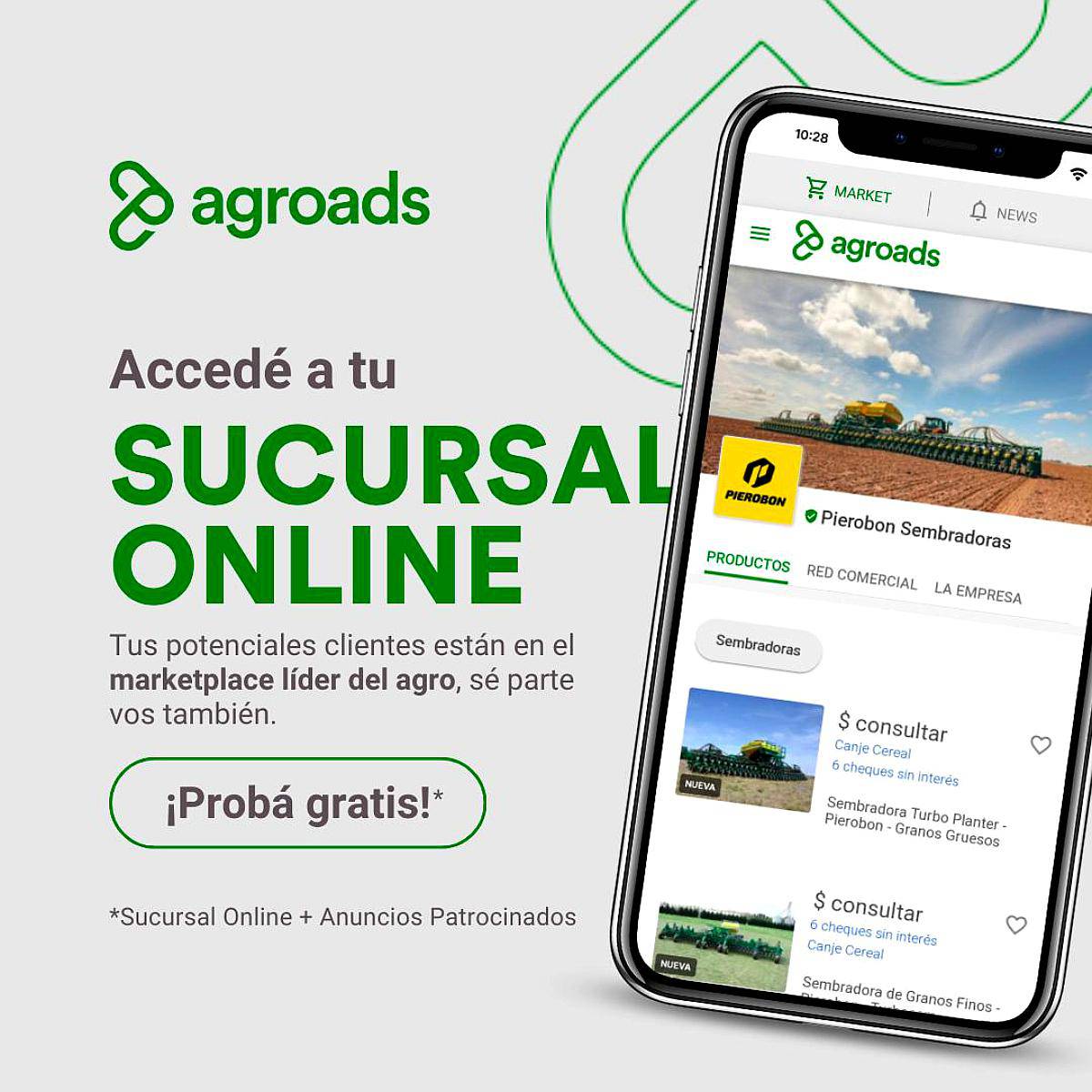 Sucursal Online en Agroads Gratis X 30 Días - Agroads