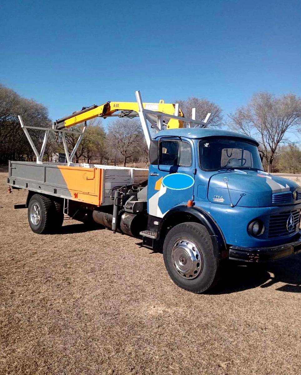 Mercedes 1114 Modelo 1977 y Hidrogrúa Axion 065 Modelo 2016 - Agroads