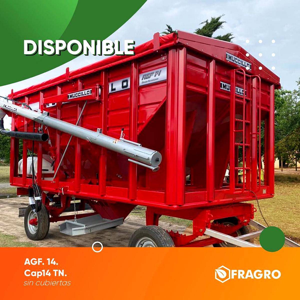 Muccillo AGF 14 TN Disponible - Año: 2021 - $ 2.174.400 - Agroads