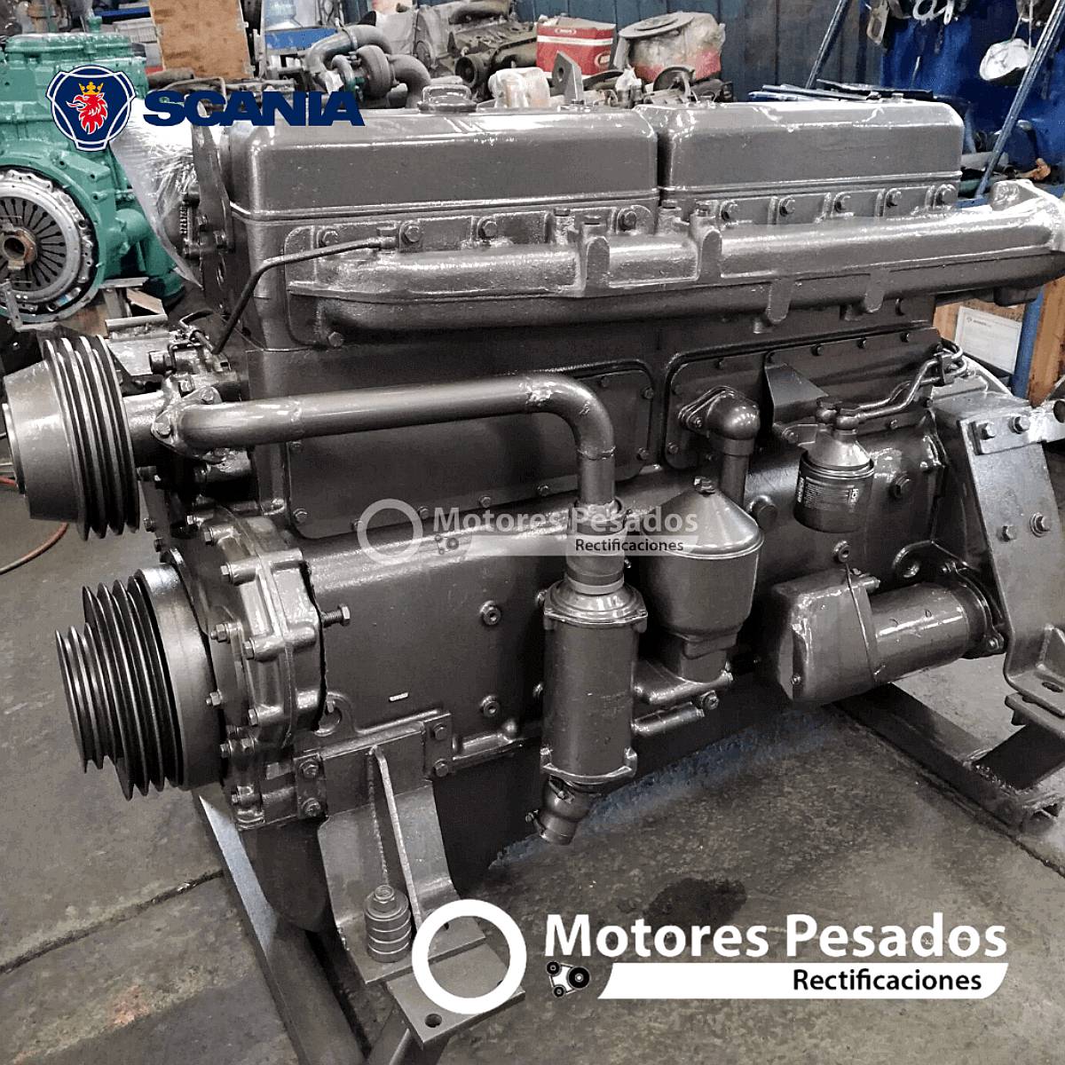 Motor Scania 112 - 360 HP - Reparado con 04 - Agroads