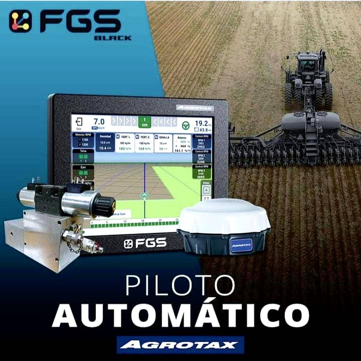 Piloto Automático FGS Black Agrotax - Agroads