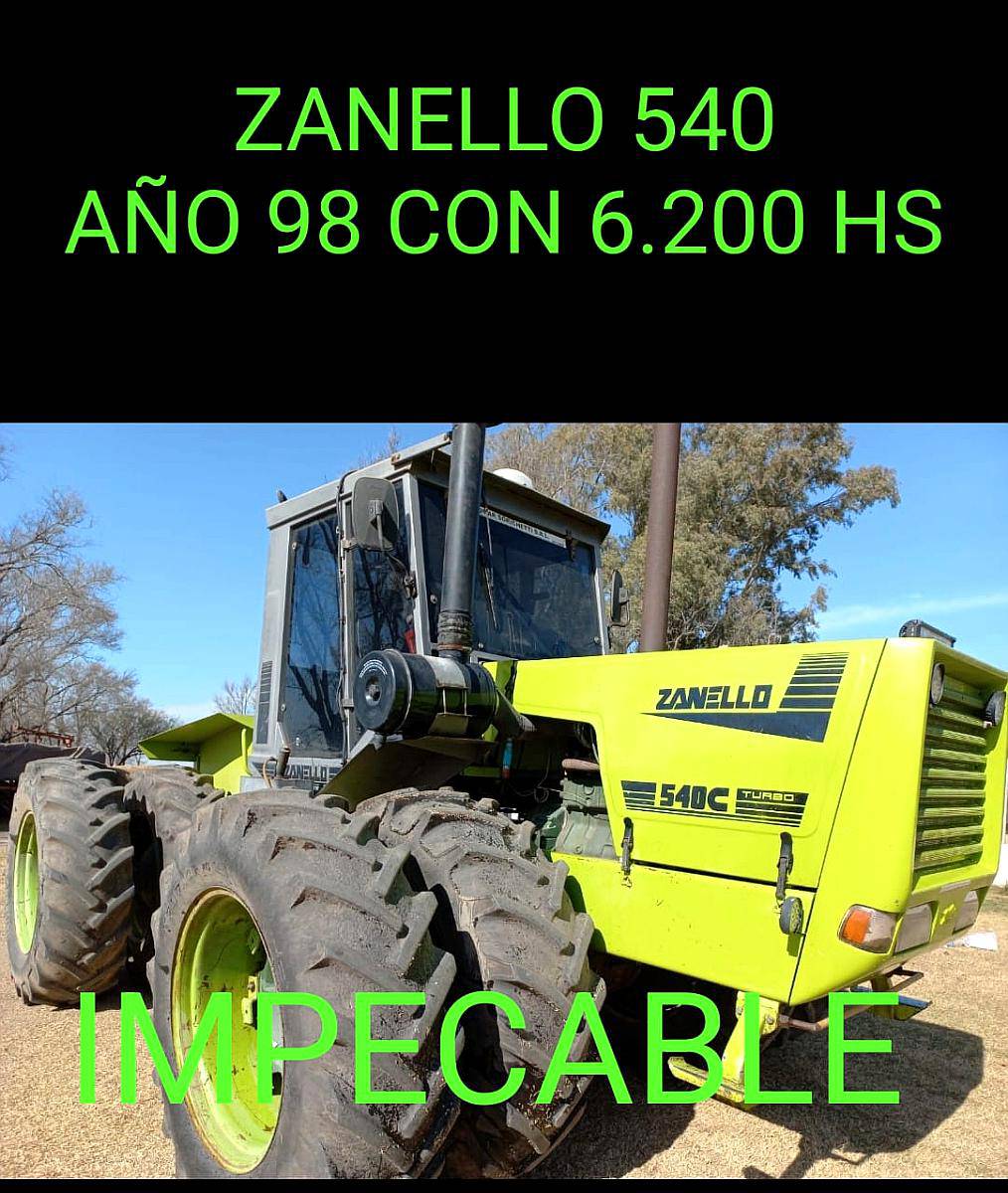 Tractor Zanello 540 . - Año: 1998 - u$s 65.000 - Agroads