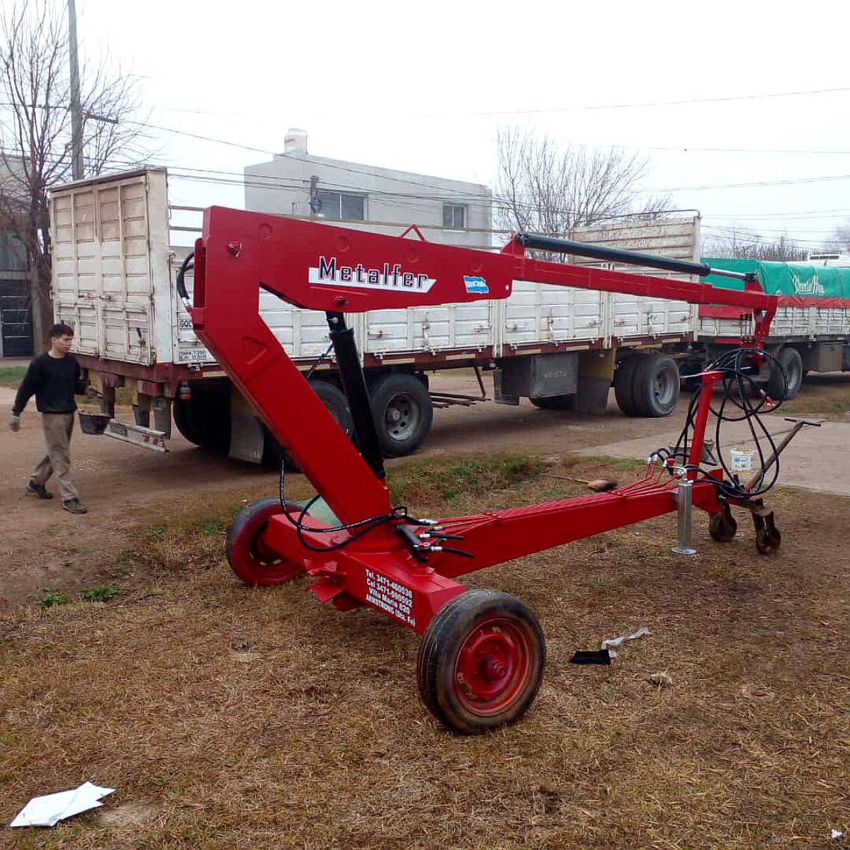 Elevador de Rollos y BIG BAG Metalfer 3 Mts , LEV.1000 K - Agroads