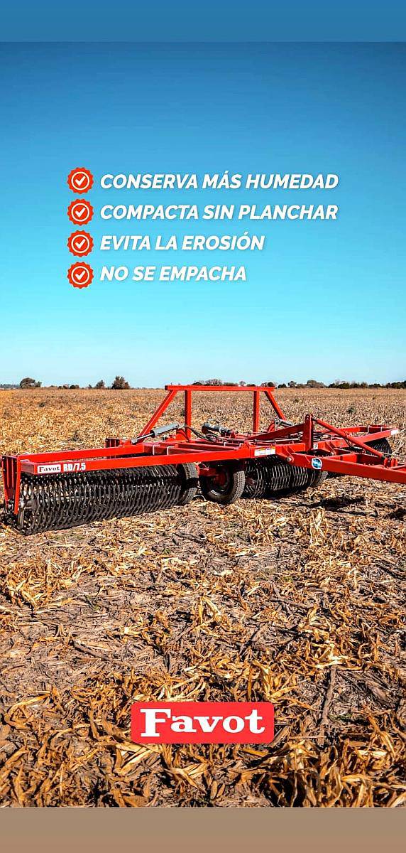Rolo Desterronador Hidraulico Favot - Año: 2025 - Agroads