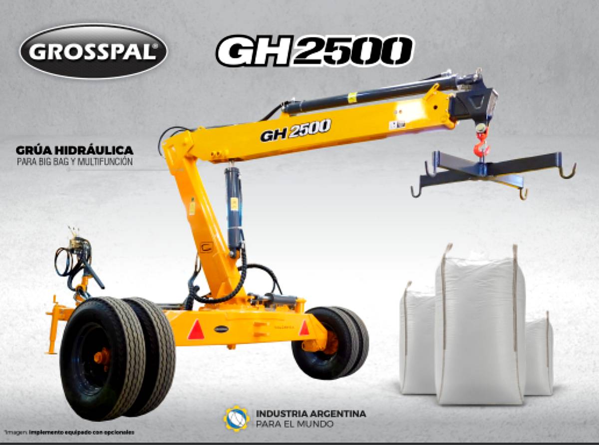 Grua Hidraulica Grosspal GH 2500 - Año: 2022 - Agroads