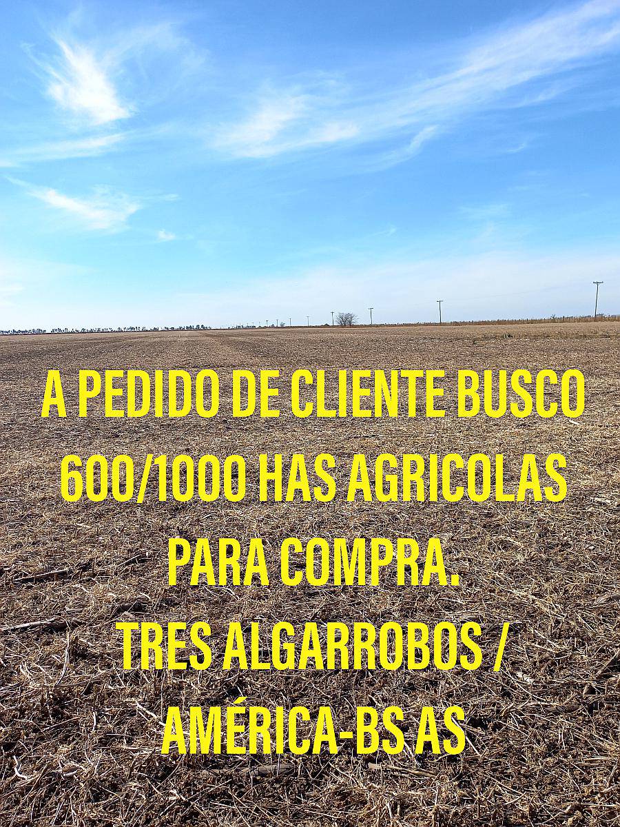 1000 Hectareas Agricolas BS AS. 1 hectáreas. - Agroads