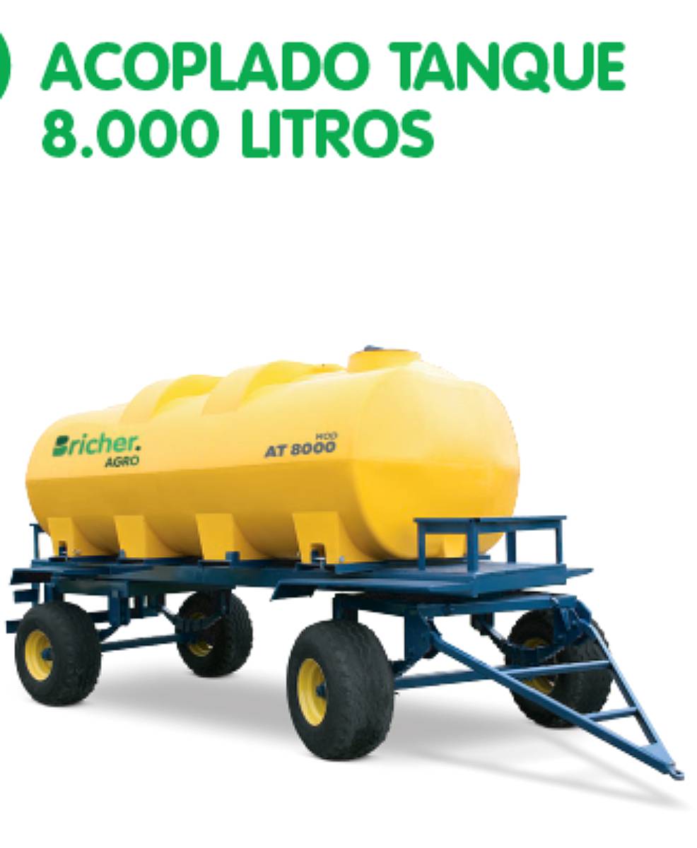 Acoplado Tanque 8.000 Litros - Bricher - Agroads