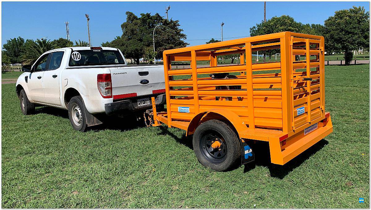 Acoplado Trailer Jaula para Hacienda. UN Eje - Año: 2020 - Agroads