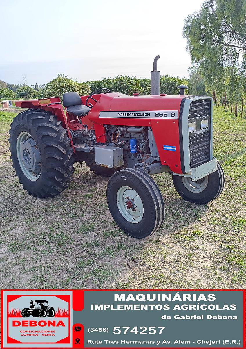 Massey 265 S año 86 - Año: 1986 - u$s 12.000 - Agroads