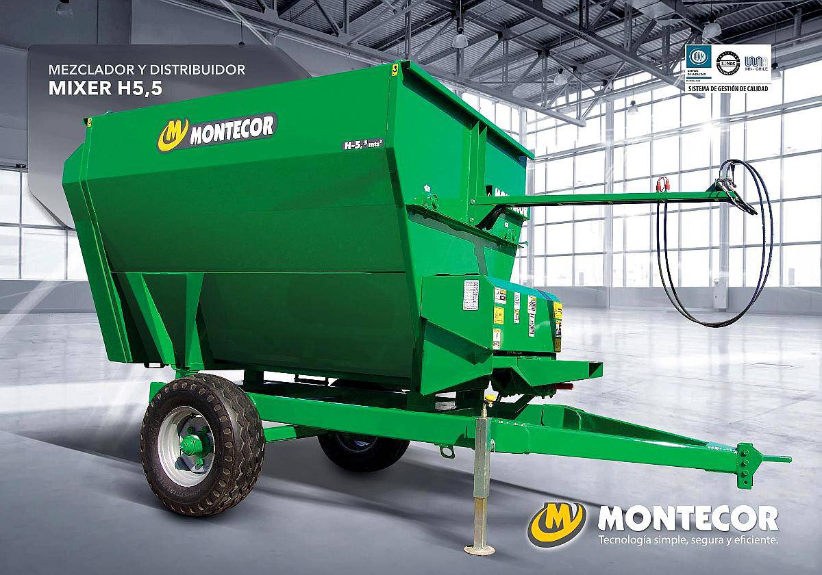 Mixer Horizontal Montecor Mod H 5.5 Nuevo - Año: 2023 - Agroads