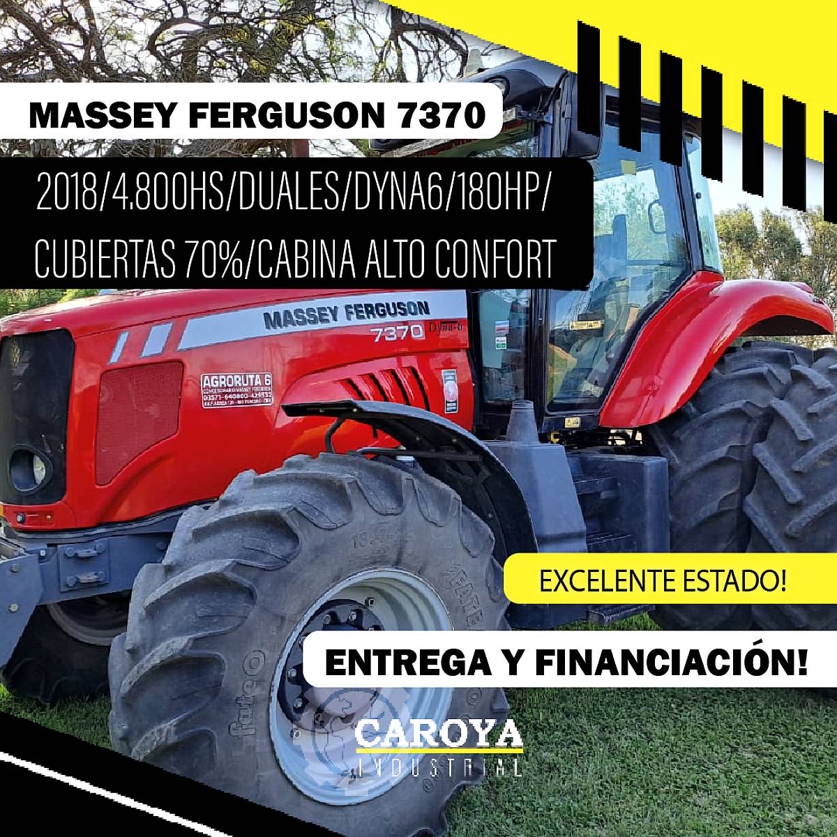 Massey Ferguson 7370 Excelente Estado - Año: 2018 - Agroads