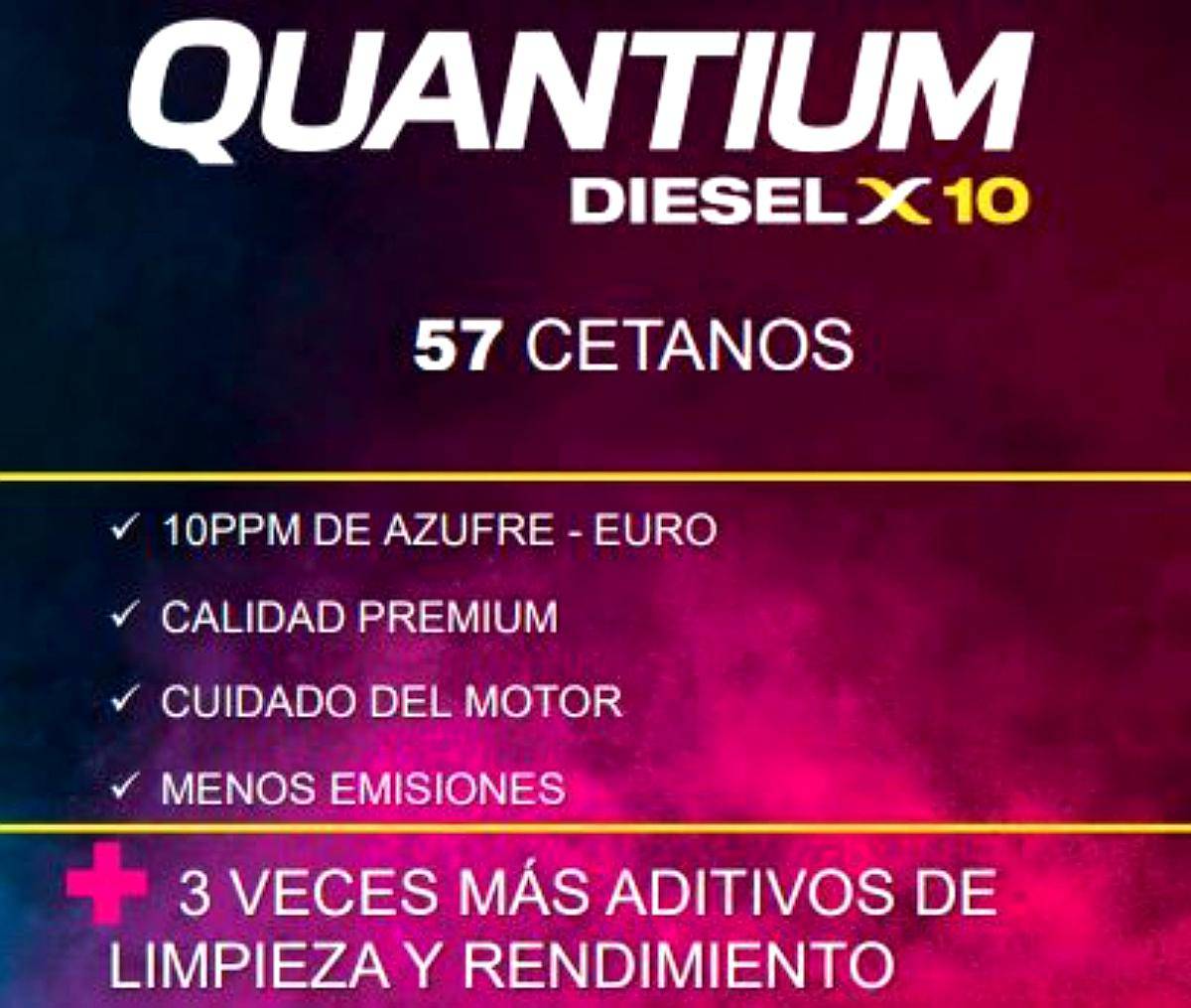 Quantium Diesel X10 - Nuevo Combustible Premium Quantium - Agroads