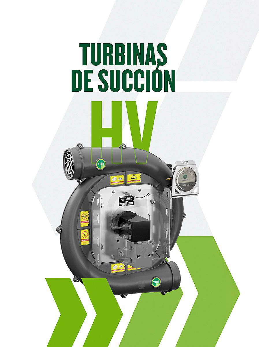 Turbina de Succión HV400 - 6.000 RPM - TIM Argentina - Agroads