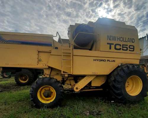 Cosechadora New Holland TC 59 Arrocera 23 Pies Doble Rotor - Agroads