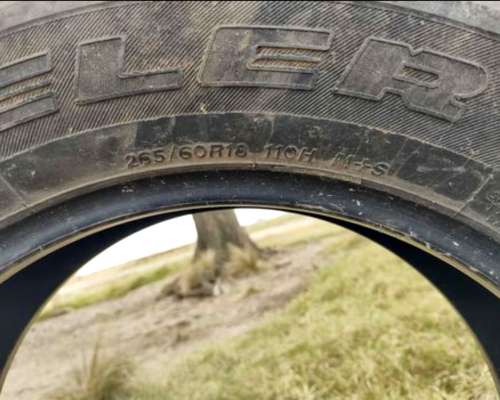 4 Gomas Bridgestone 265/60 R18 Usadas. SE Escucha Oferta. - Agroads