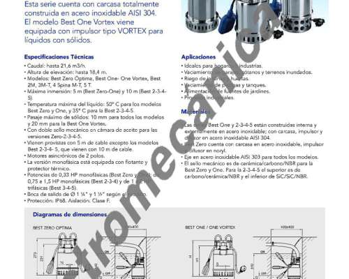 Bomba Ebara Best Zero Optima - 0,33 HP - Monofásica - Agroads