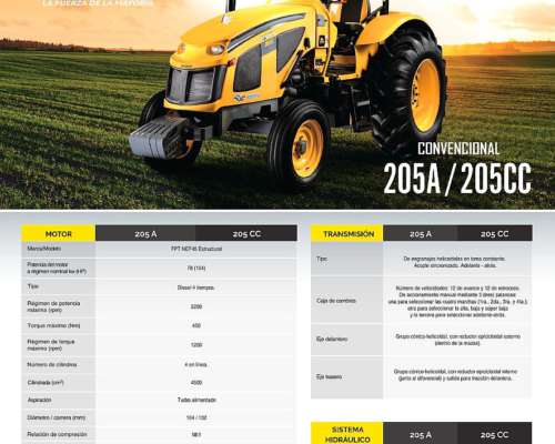 Nuevo Tractor Pauny 205a 0km con Techo - Entrega Inmediata - Agroads