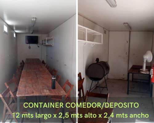 Container Comedor/deposito Homologado 12 Mts - $ 6.800.000 - Agroads