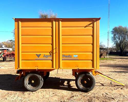 Carro Acoplado Doble Eje con Puertas Hidráulicas Verticales. - Agroads