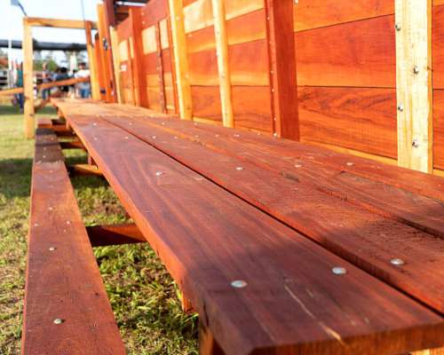 Manga Brete Madera Curupay Quebracho 9m con Casilla - Agroads